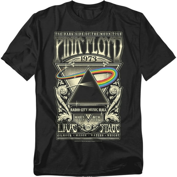 Pink Floyd T-Shirt Carnegie Poster Unisex Graphic Tee for Men & Women ...