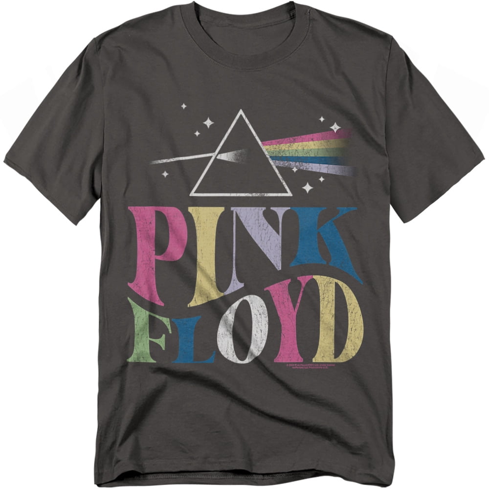 Pink Floyd T-Shirt Colorful Dark Side Of The Moon Unisex Graphic Tee ...