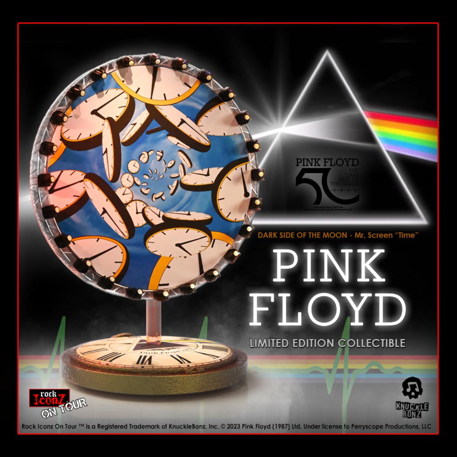 Pink Floyd - Time Projection Screen Statue - Walmart.com