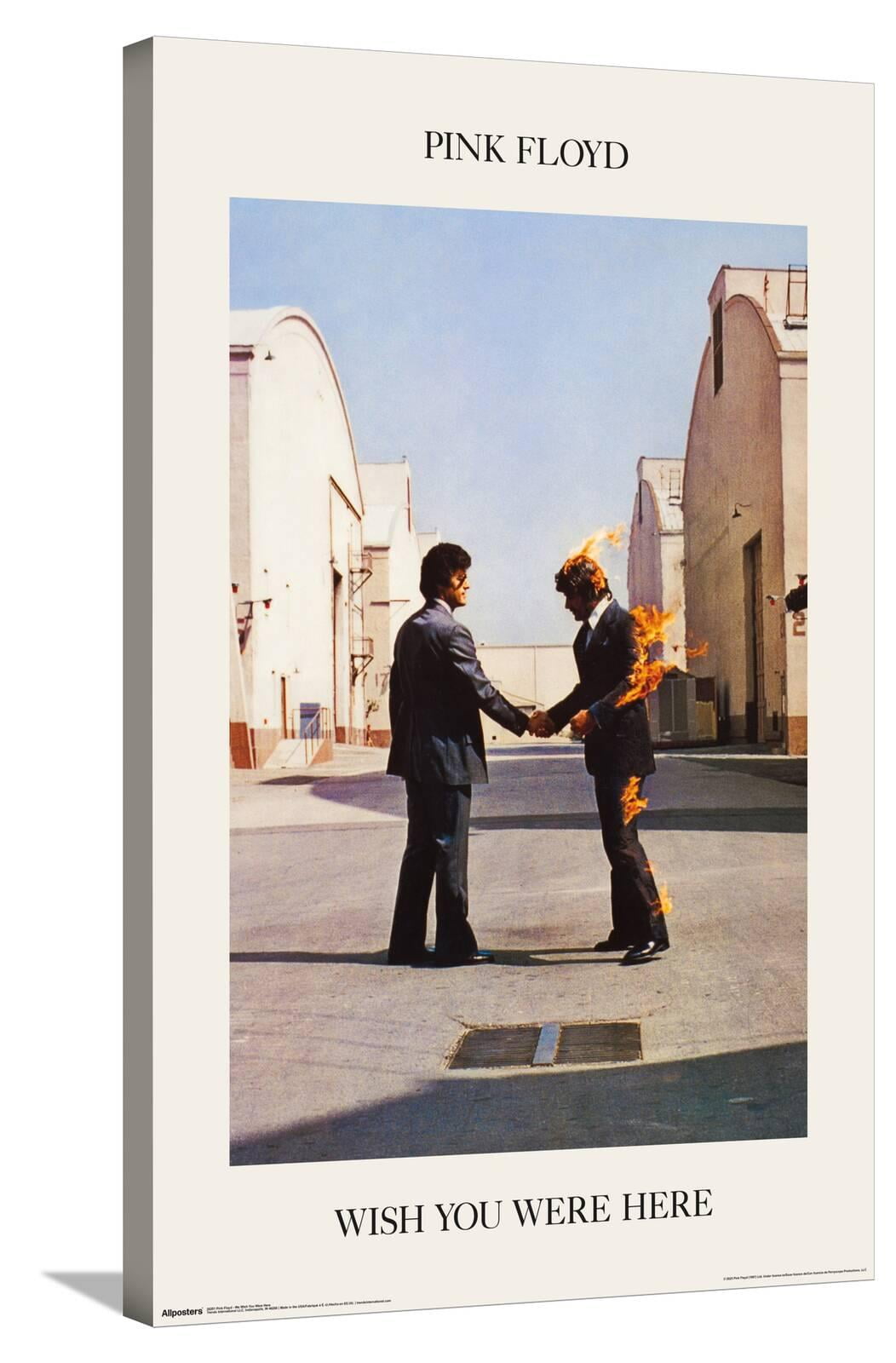 Pink Floyd - We Wish You Were Here Canvas Wall Poster, 22.375" x 34 ...