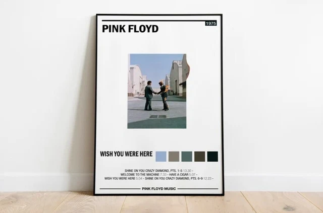 Pink Floyd Wish You Were Here Poster Pink Floyd Album Cover Pink Floyd ...