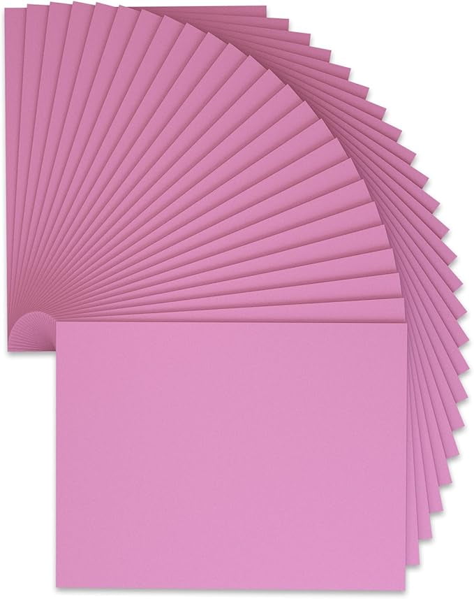 Pink Foam Sheets Crafts, 9 x 12 Inch 2mm Thick. 25 Pack Premium Pink ...