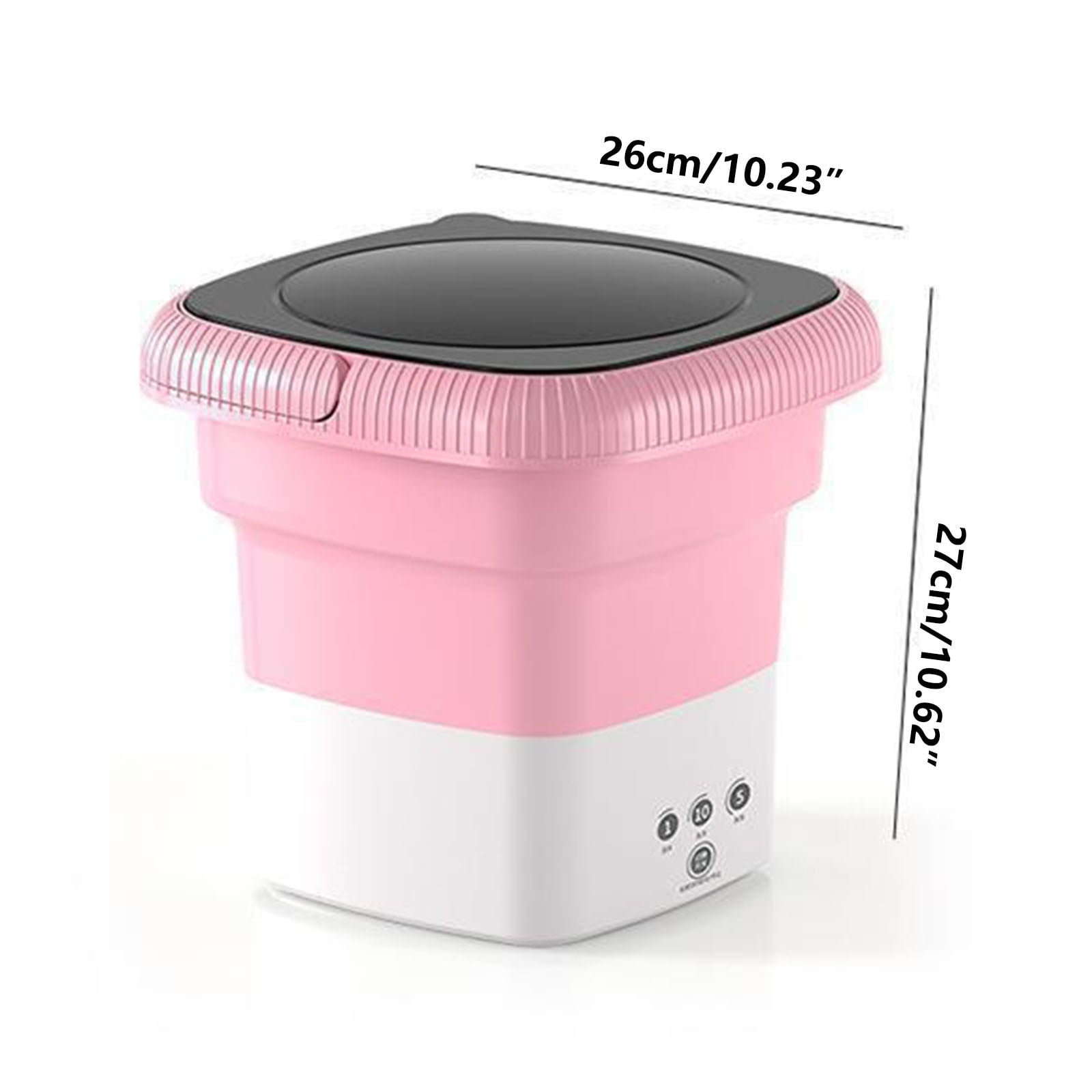 Pink Folding Mini Washing Machine With Dehydration Large Capacity ...