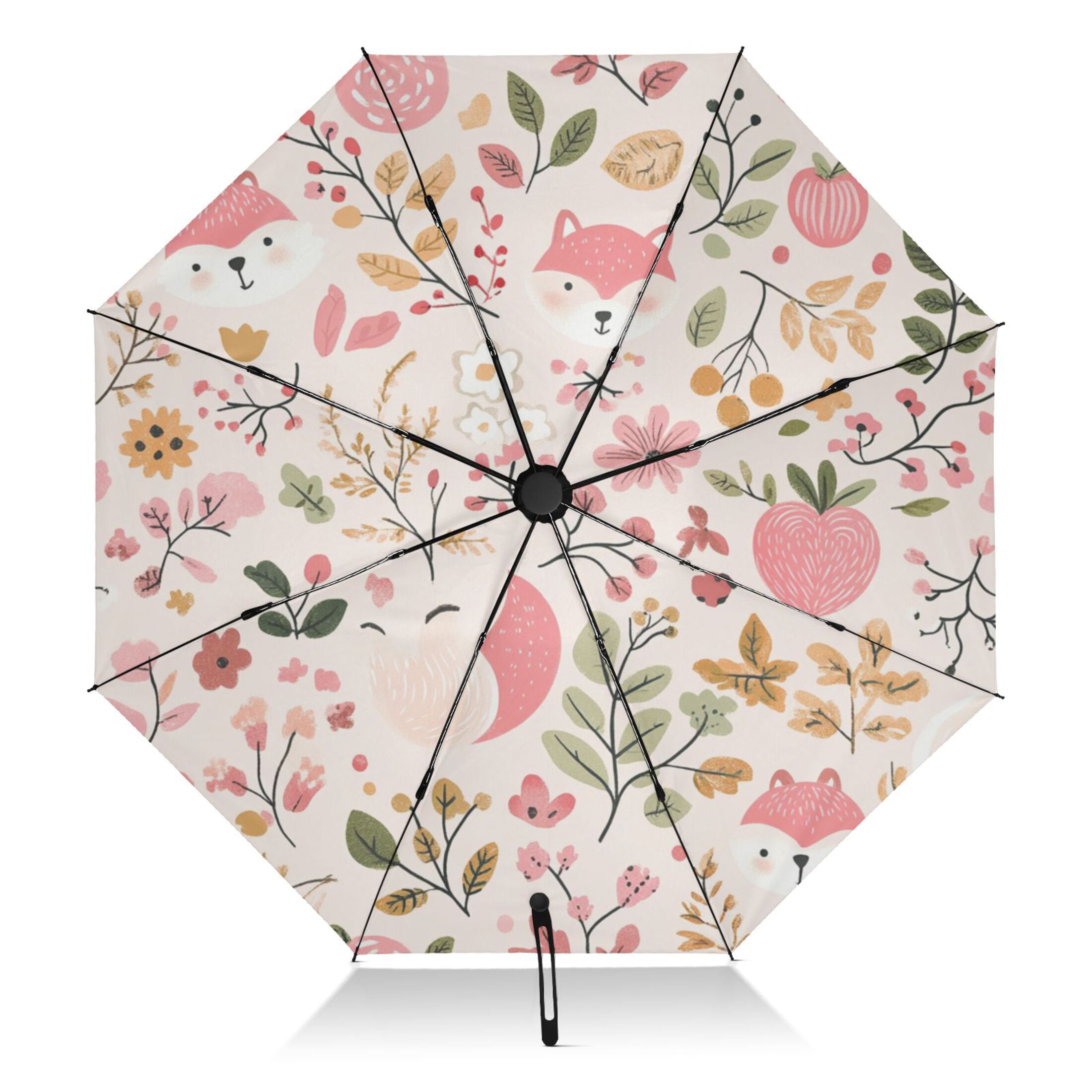 Pink Fox Extra Large Automatic Umbrella, UV Protection, Waterproof ...