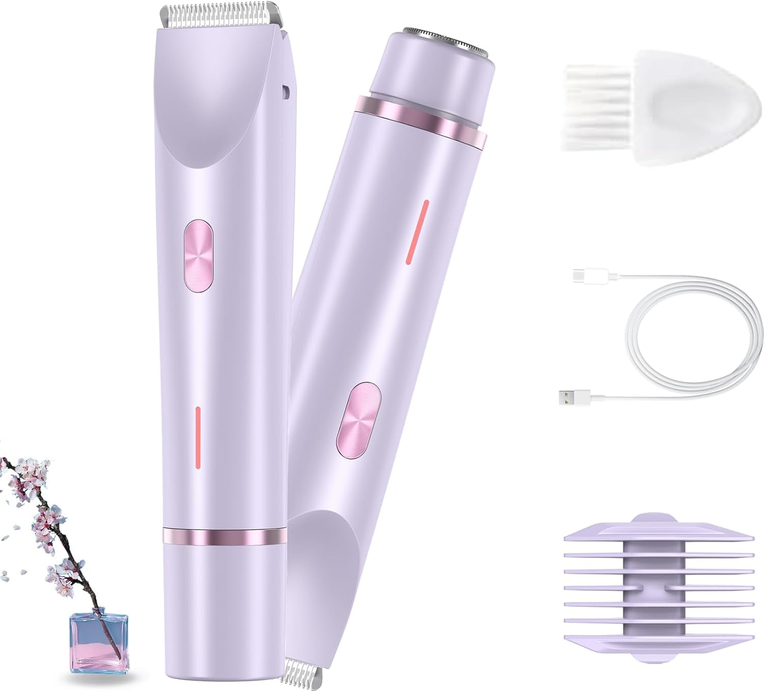 The Pink Galaxy Shaver, Pink Galaxy Electric Razor, 2 in 1 Dual Headed ...