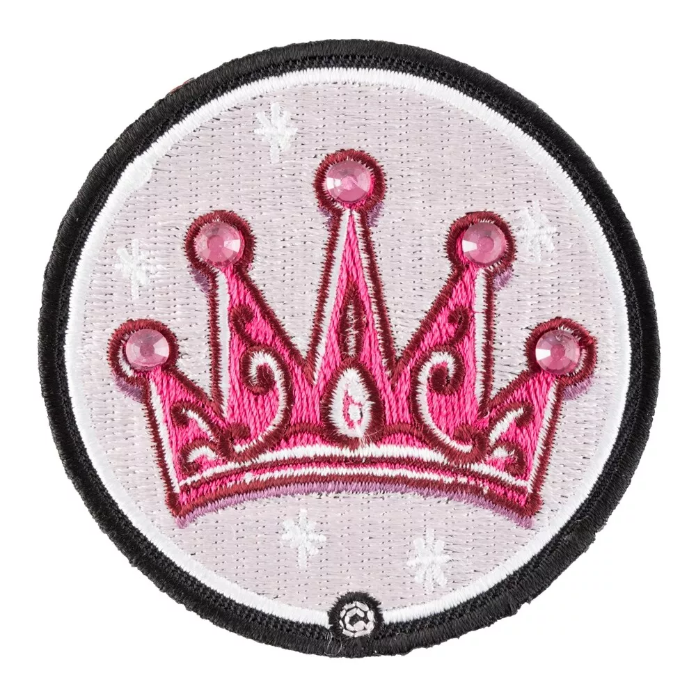Pink Gemmed Princess Crown Patch, Ladies Patches - Walmart.com