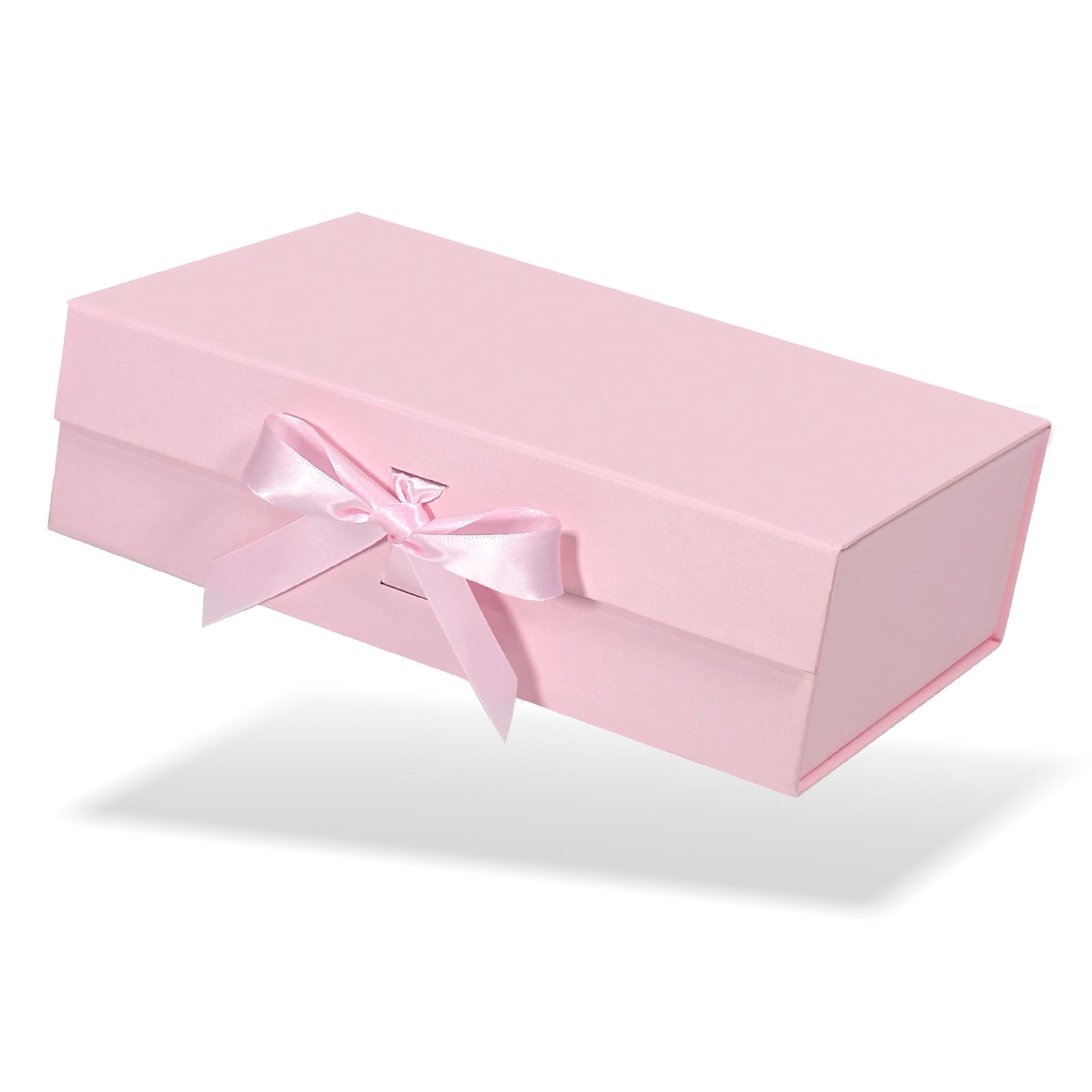 Pink Gift Boxes with Lids, 10.5x7.5x3.1 Inches Magnetic Gift Box with ...