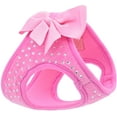 Pink Girl Dog Harness Small Cute Puppy Harness with Bow, Bust 16.53 ...