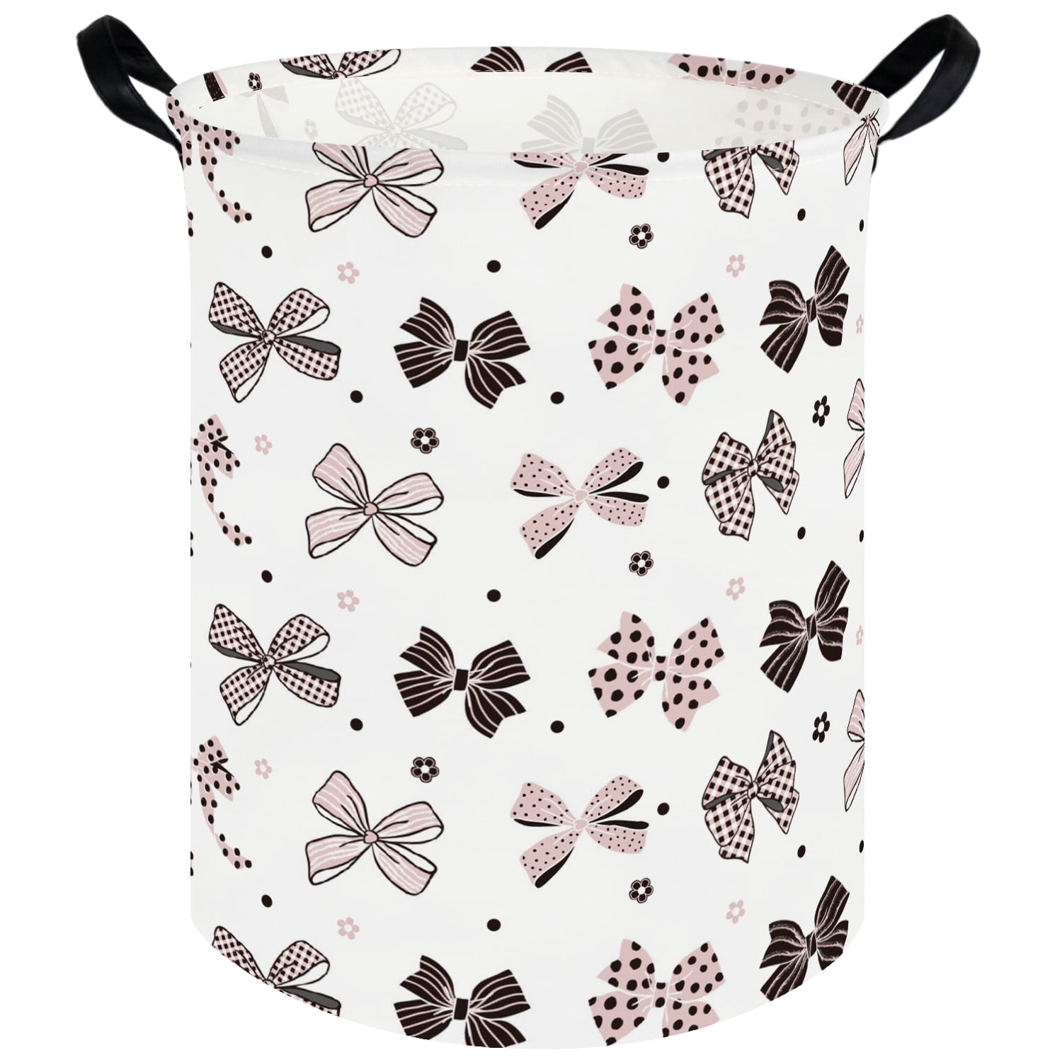 Pink Girls Hamper,Bow laundry basket,Waterproof foldable girls laundry ...