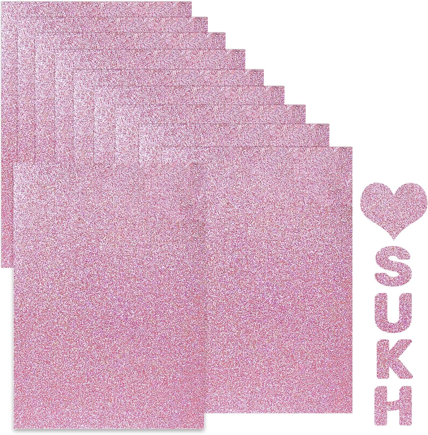 Pink Glitter Cardstock Paper - Glitter Cardstock Craft Paper A4 Thick ...
