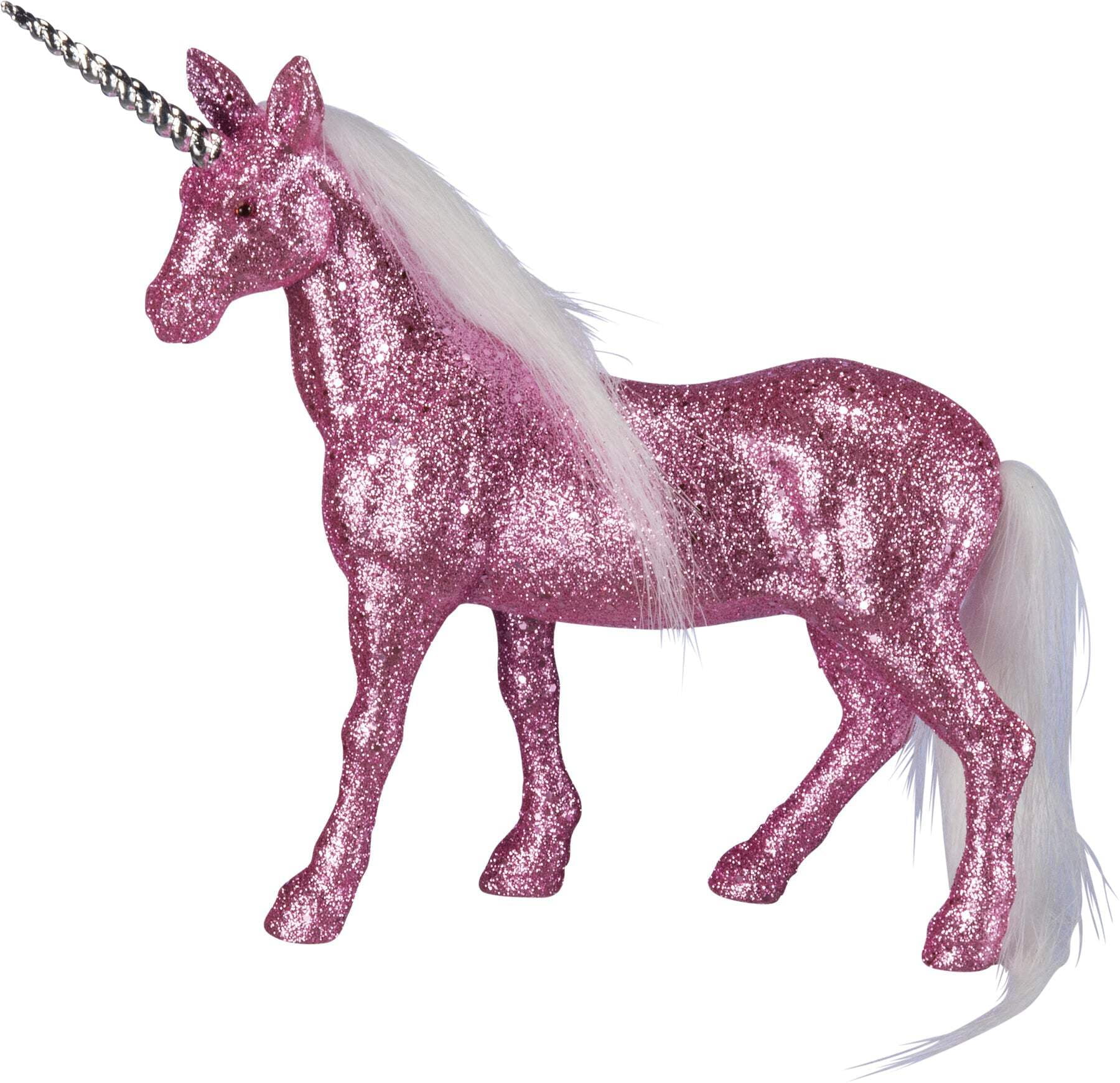 Pink Glitter Magical Unicorn – Super-Sparkly, Lightweight 6” x 6 ...