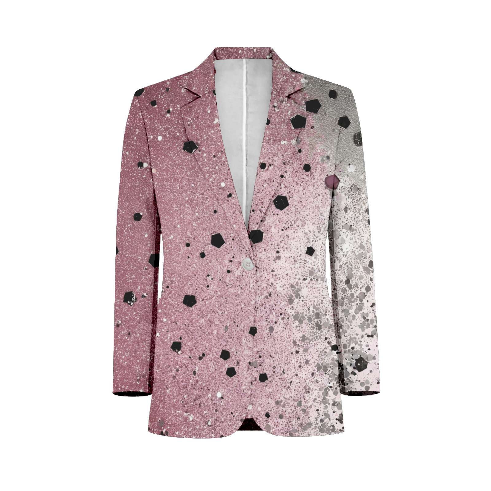 Pink Glitter Marble Texture Customized Men's Suits full man Shawl ...
