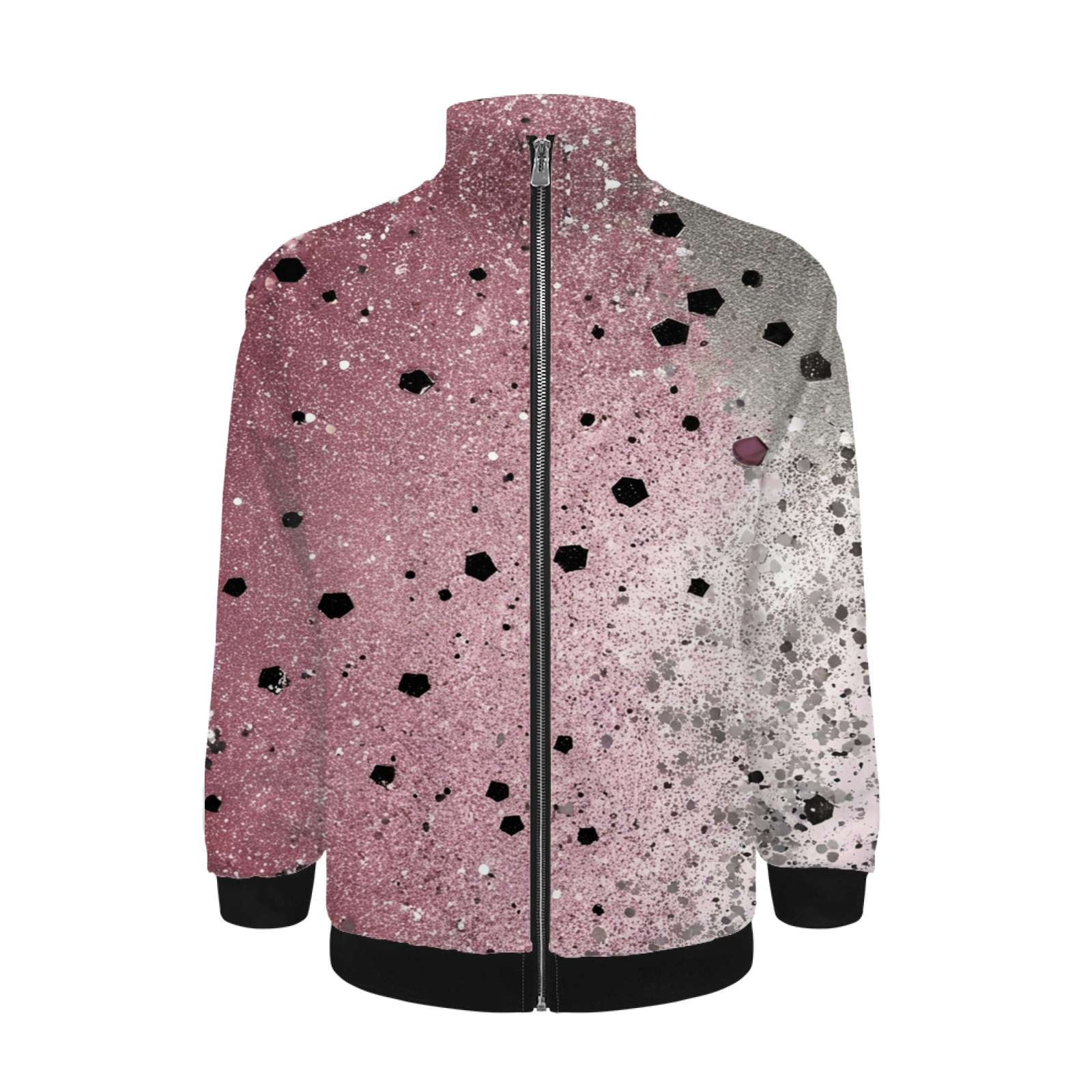 Pink Glitter Marble Texture Jacket Men's Street Cool Long Sleeves Coat ...