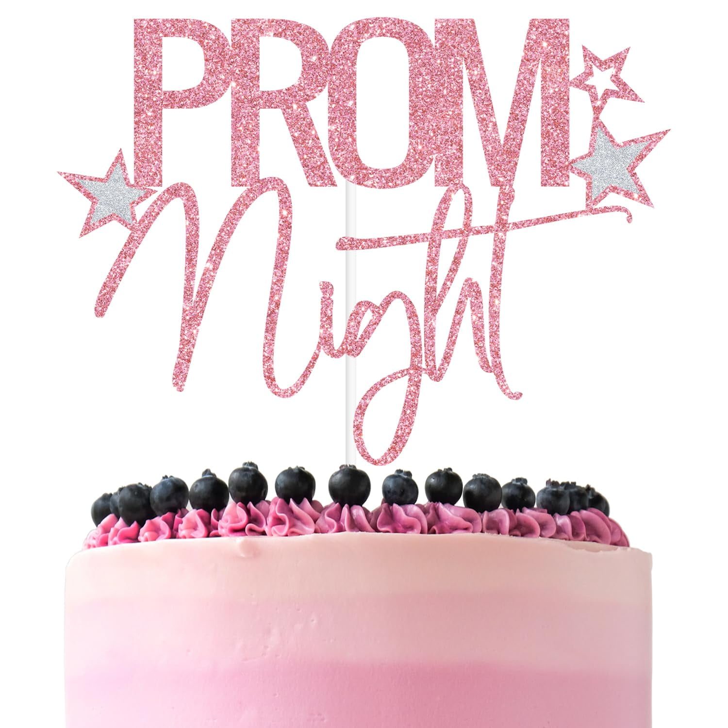 Pink Glitter Prom Night STF9 Cake Topper, Prom 2025/Class of 2025 ...