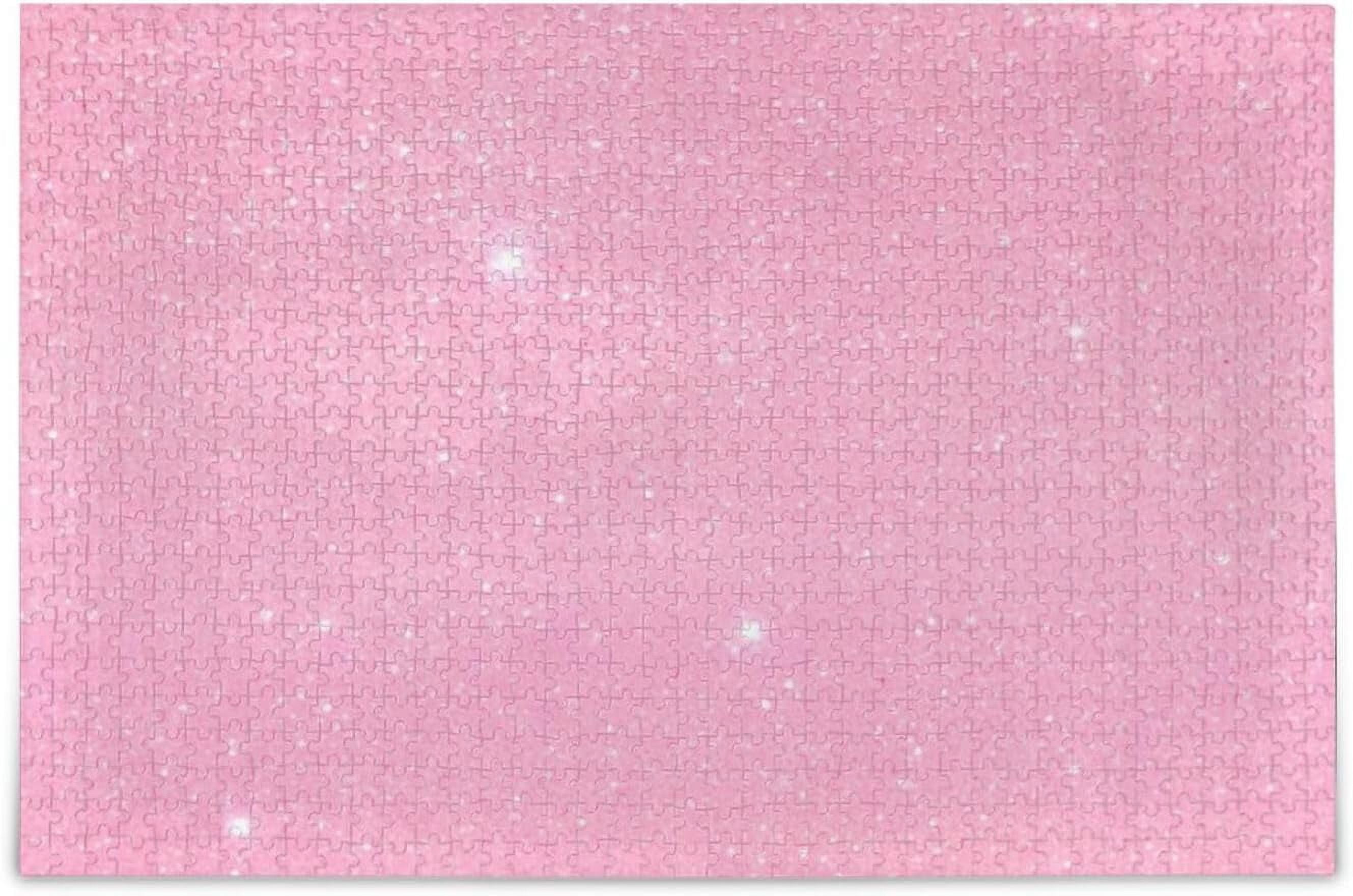 Pink Glitter Texture Puzzle 500 Pieces - Wooden Jigsaw Puzzles for ...