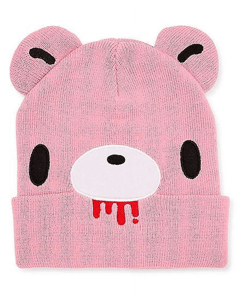 Gloomy Bear Officially Licensed Gothic Pink Beanie Hat, Emo, Punk ...