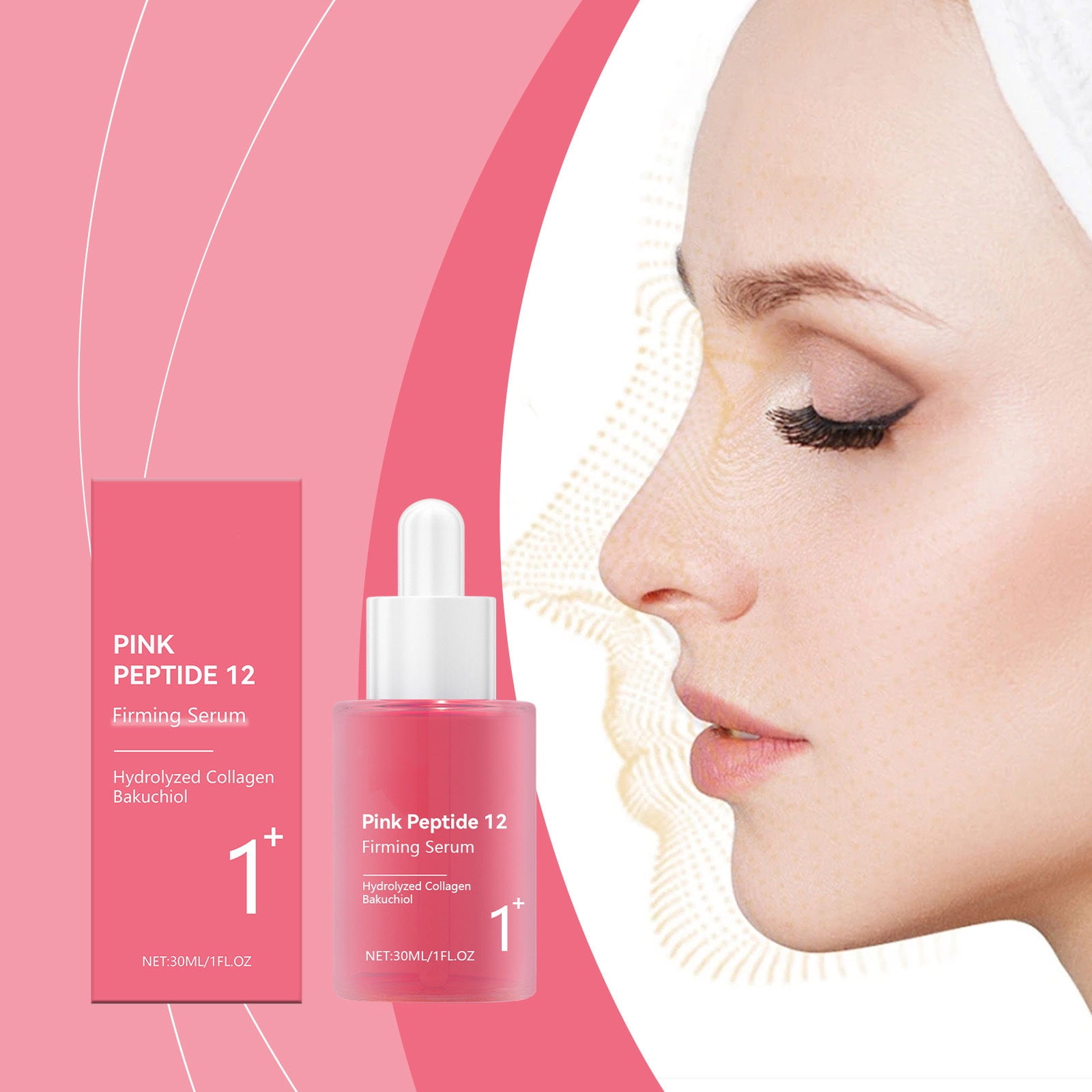 Pink Glow Serum - Peptide 12 PDRN Serum - Salmon DNA PDRN Pink Peptide ...