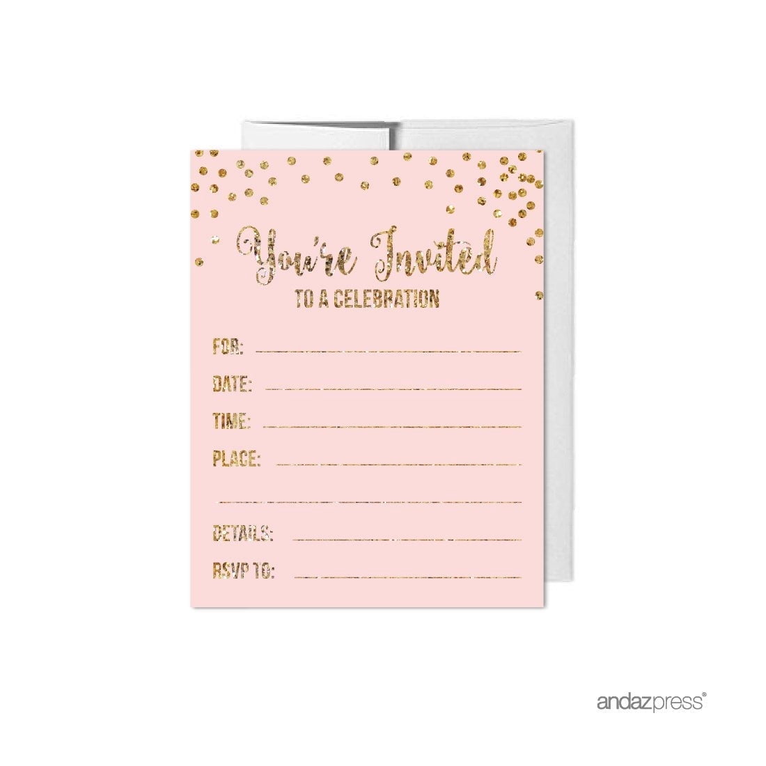 Koyal Wholesale Blush Pink Gold Glitter Girl 1st Birthday Paper ...