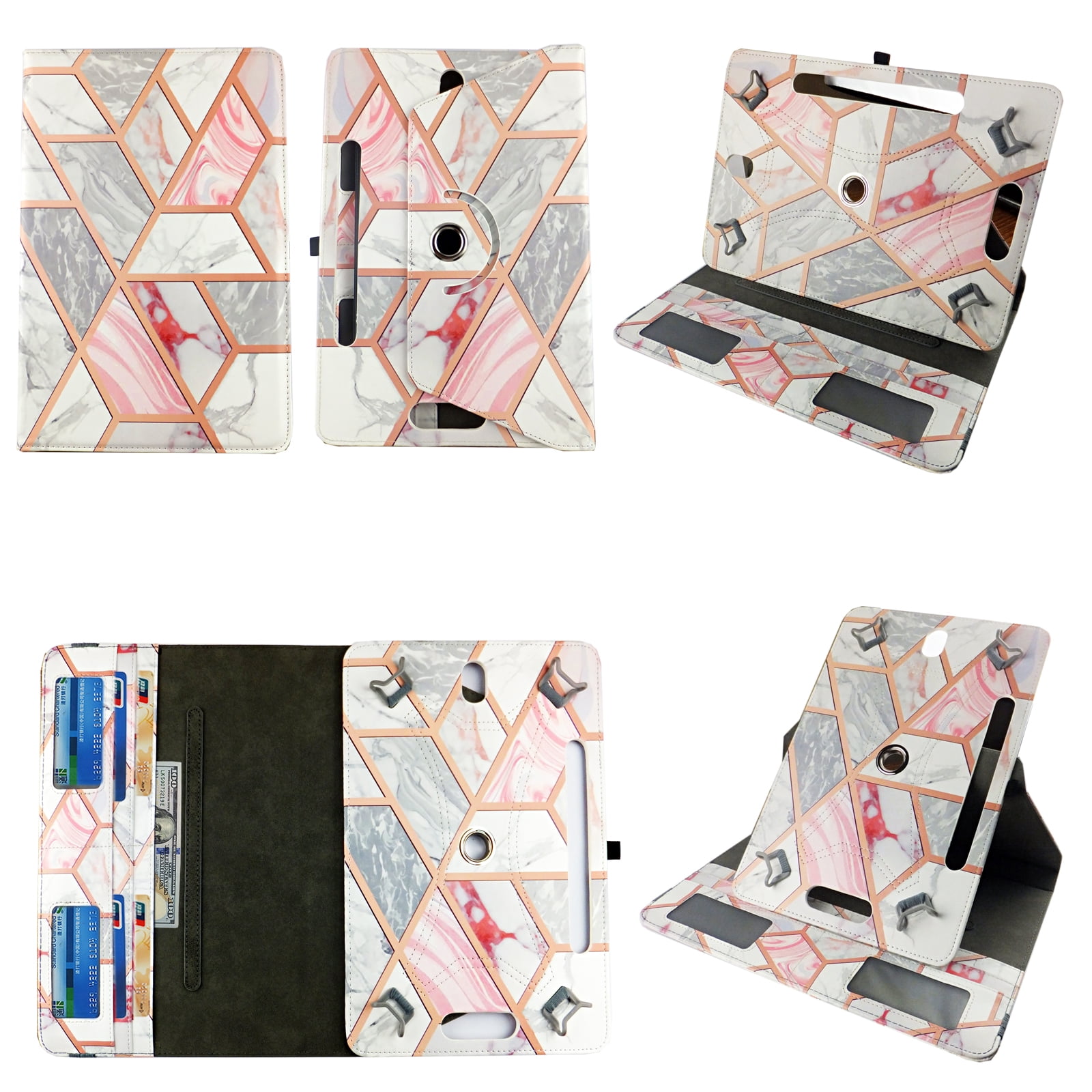 Pink Gold Marble For Ipad Mini (1,2,3,4) 8-inch Tablet Case Universal ...