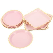 Exquisite 9" Paper Plates - 100 Disposable Plates - Pink - Walmart.com