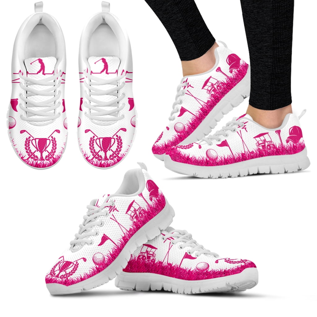 Pink Golf Course Design Luxury Sneakers Comfortable Golf Game Shoes ...