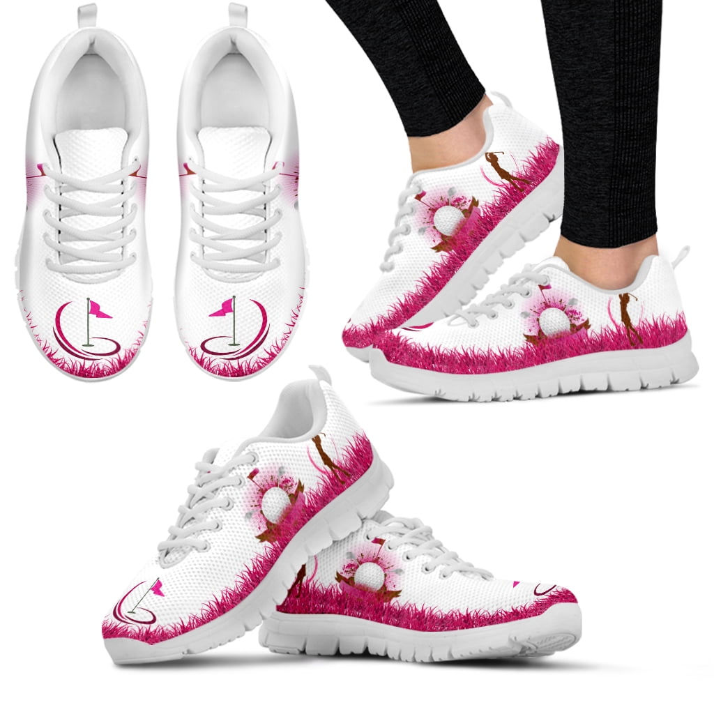 Pink Golf Course Design Luxury Sneakers Comfortable Golf Game Shoes ...