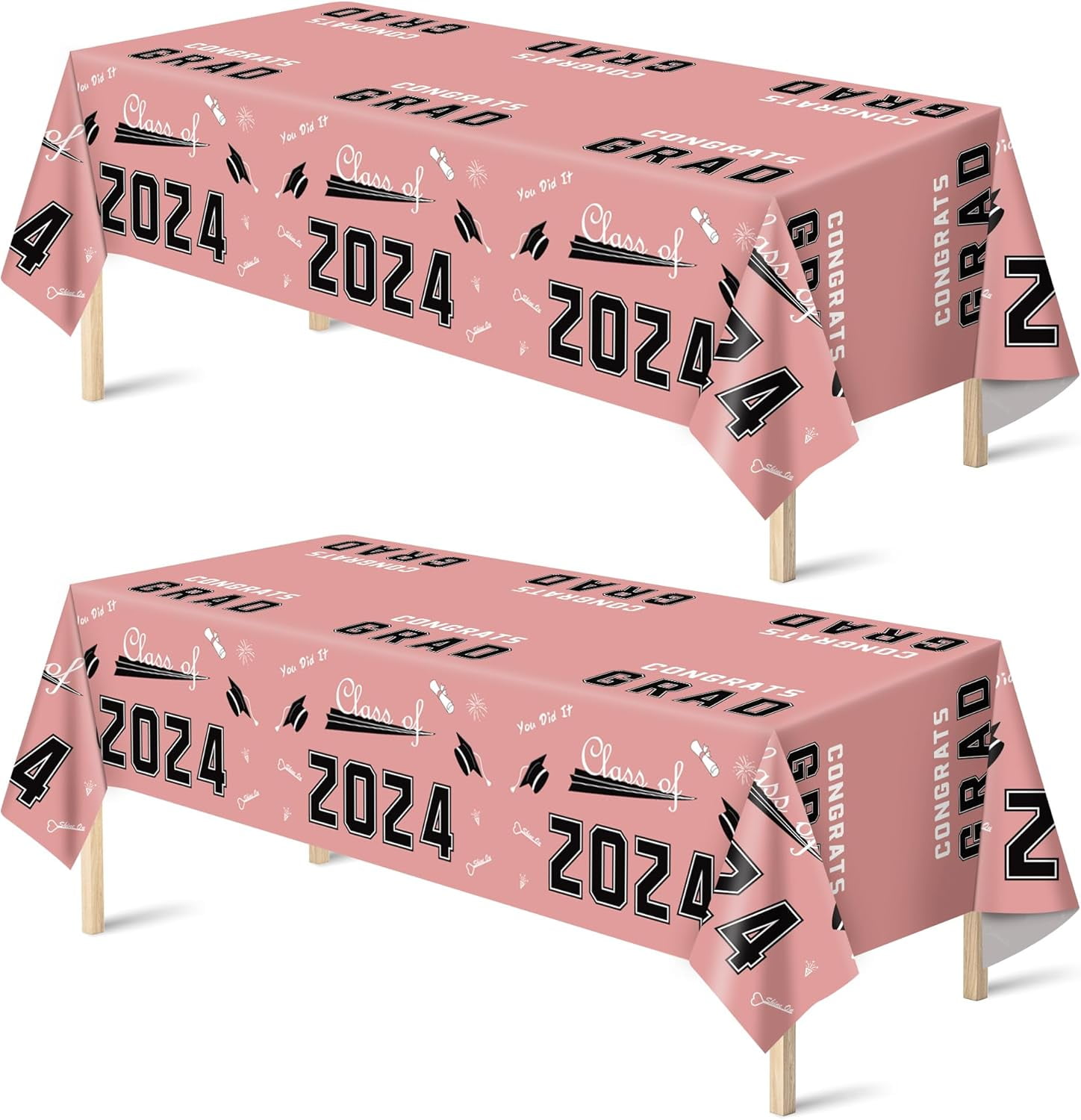 Pink Graduation Decorations - Class of 2024 Party Decorations ...