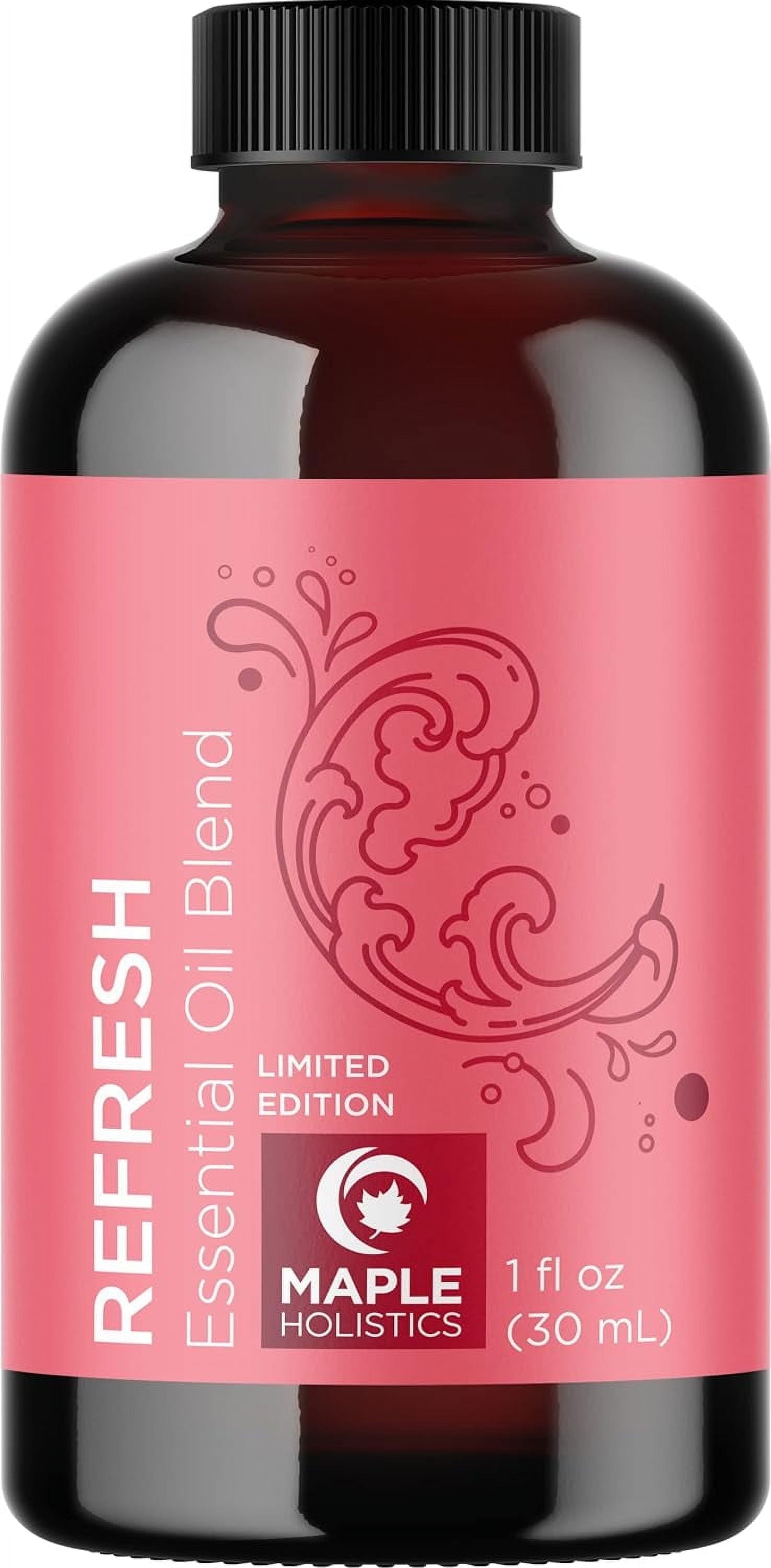 Maple Holistics Pink Grapefruit Essential Oil Blend, Lime, Grapefruit, Eucalyptus, Aromatherapy ...