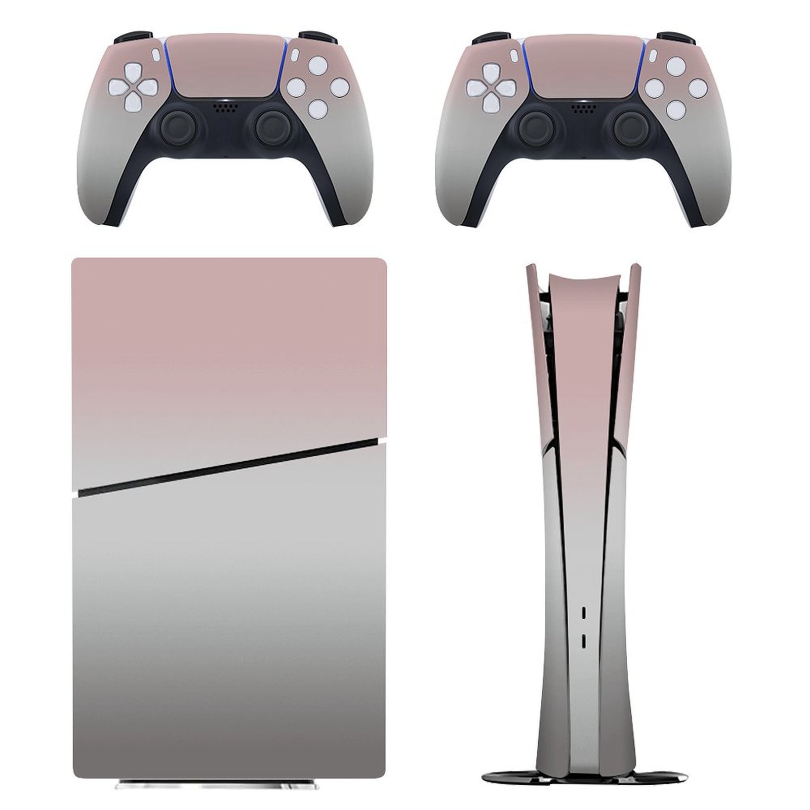 Pink Gray Gradient PS5/PS5 Pro/PS5 Slim Digital Disc Skin Sticker For ...