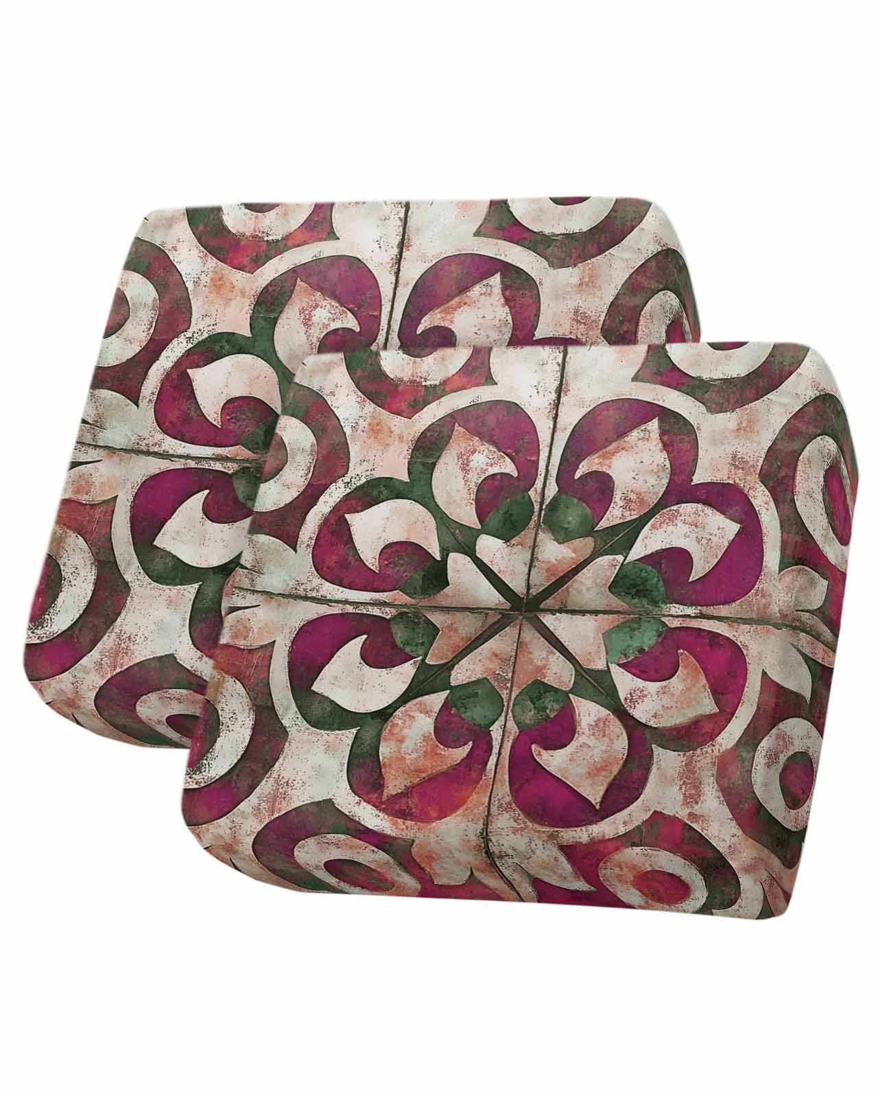 Pink Green Boho Sofa Couch Cushion Covers Washable, Removable ...