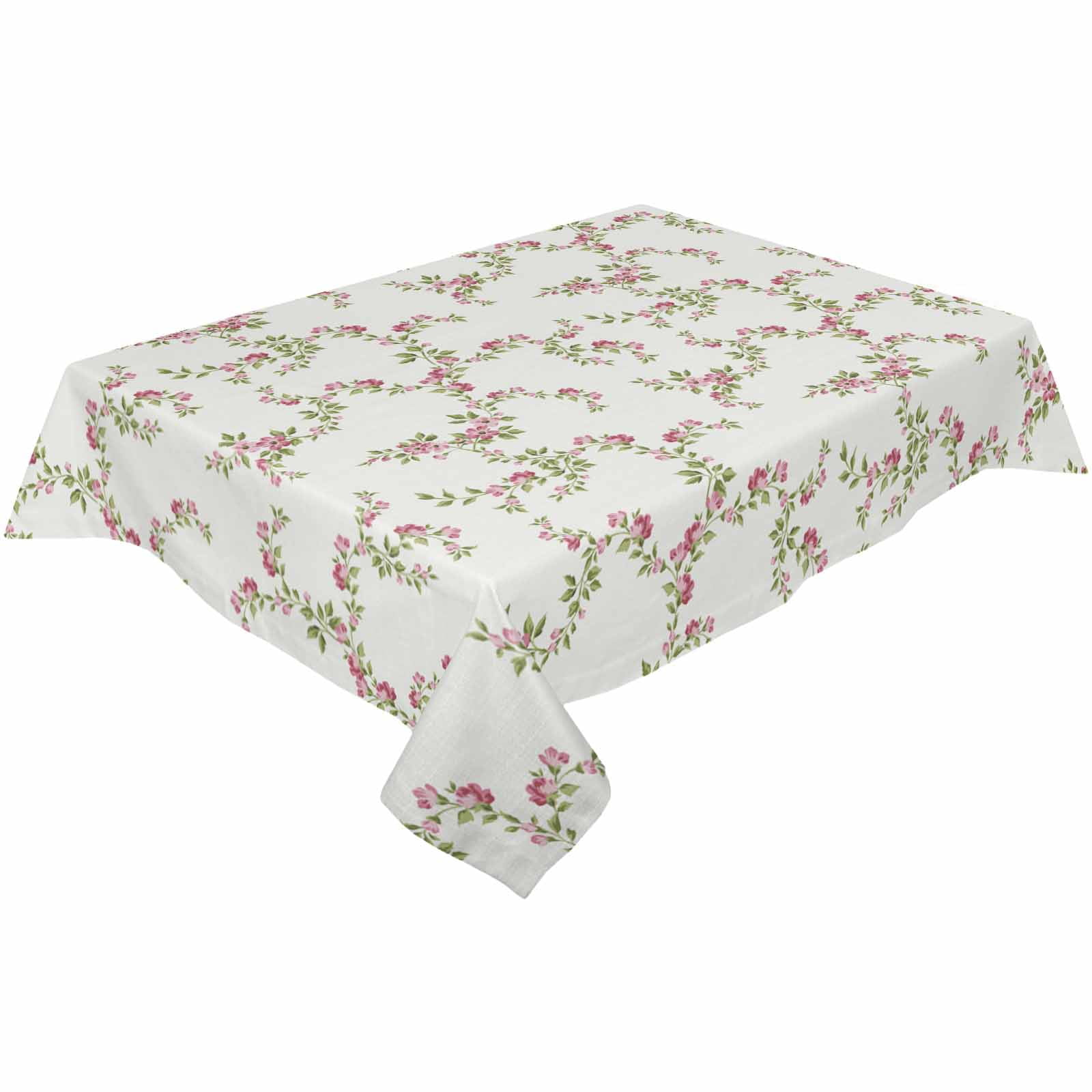Pink Green Flower Floral Rectangle Tablecloths 60x120,Country French ...