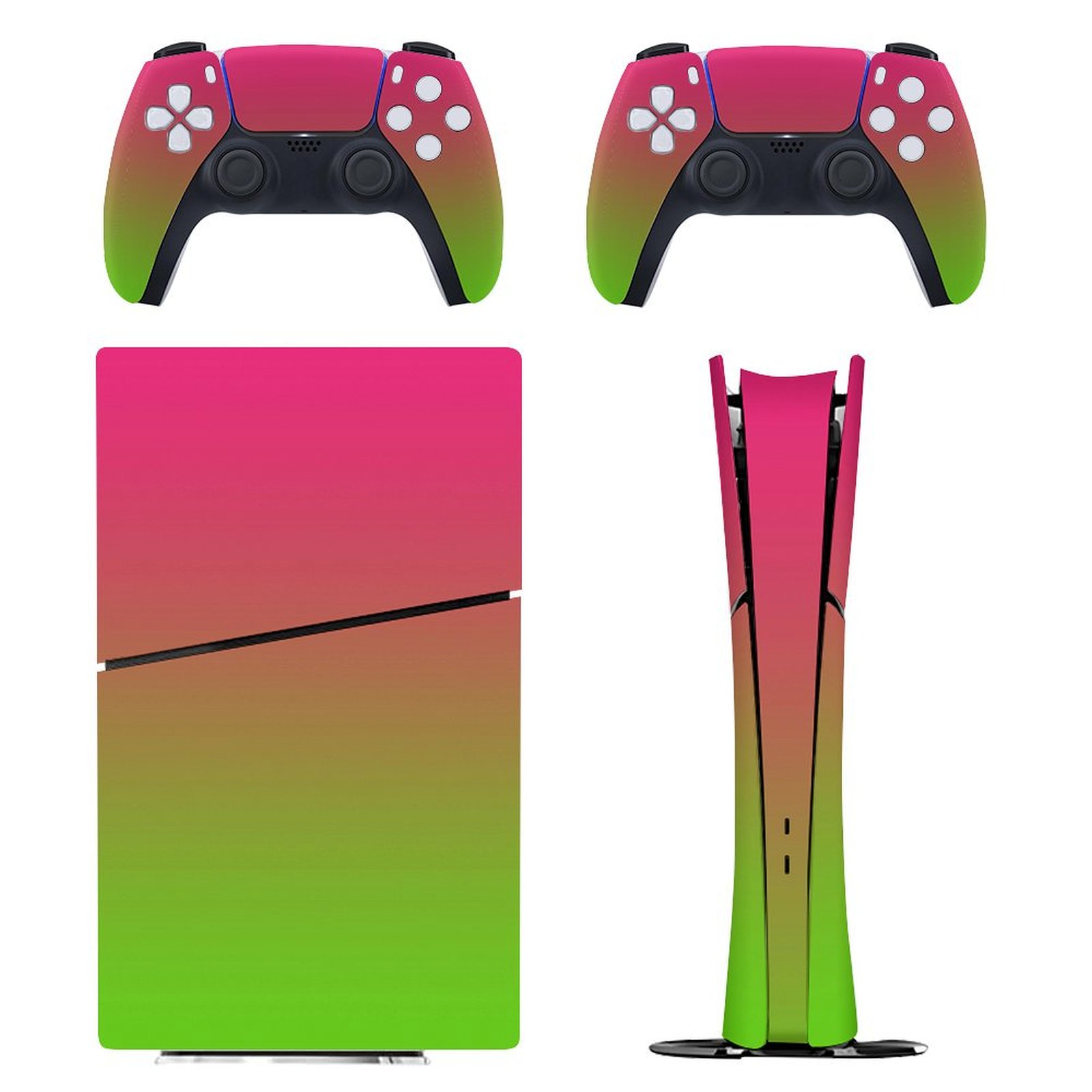 Pink Green Gradient PS5/PS5 Pro/PS5 Slim Digital Disc Skin Sticker For ...