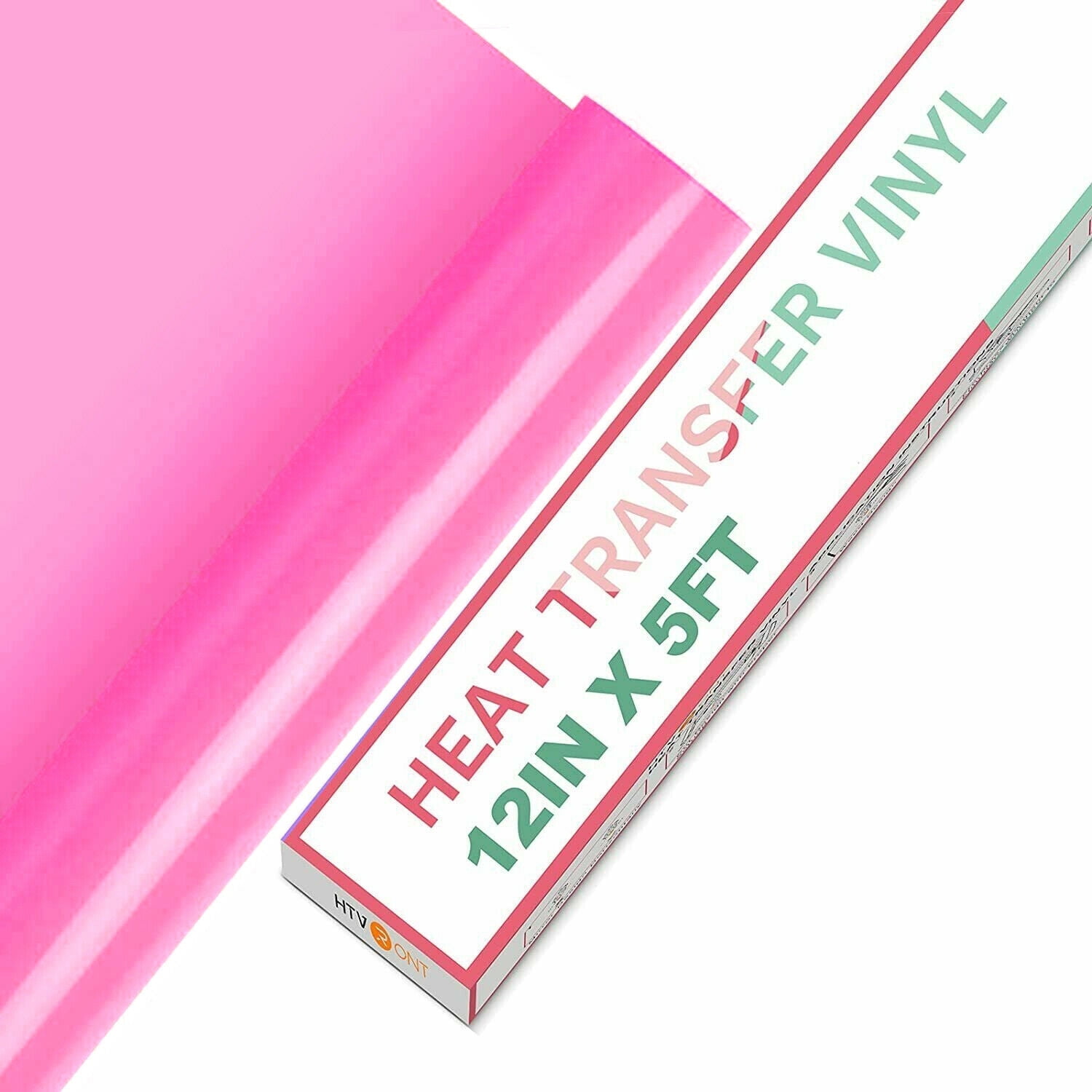 Pink HTV Heat Transfer Vinyl 12" x 5FT Iron on Heat Press Pink Vinyl ...