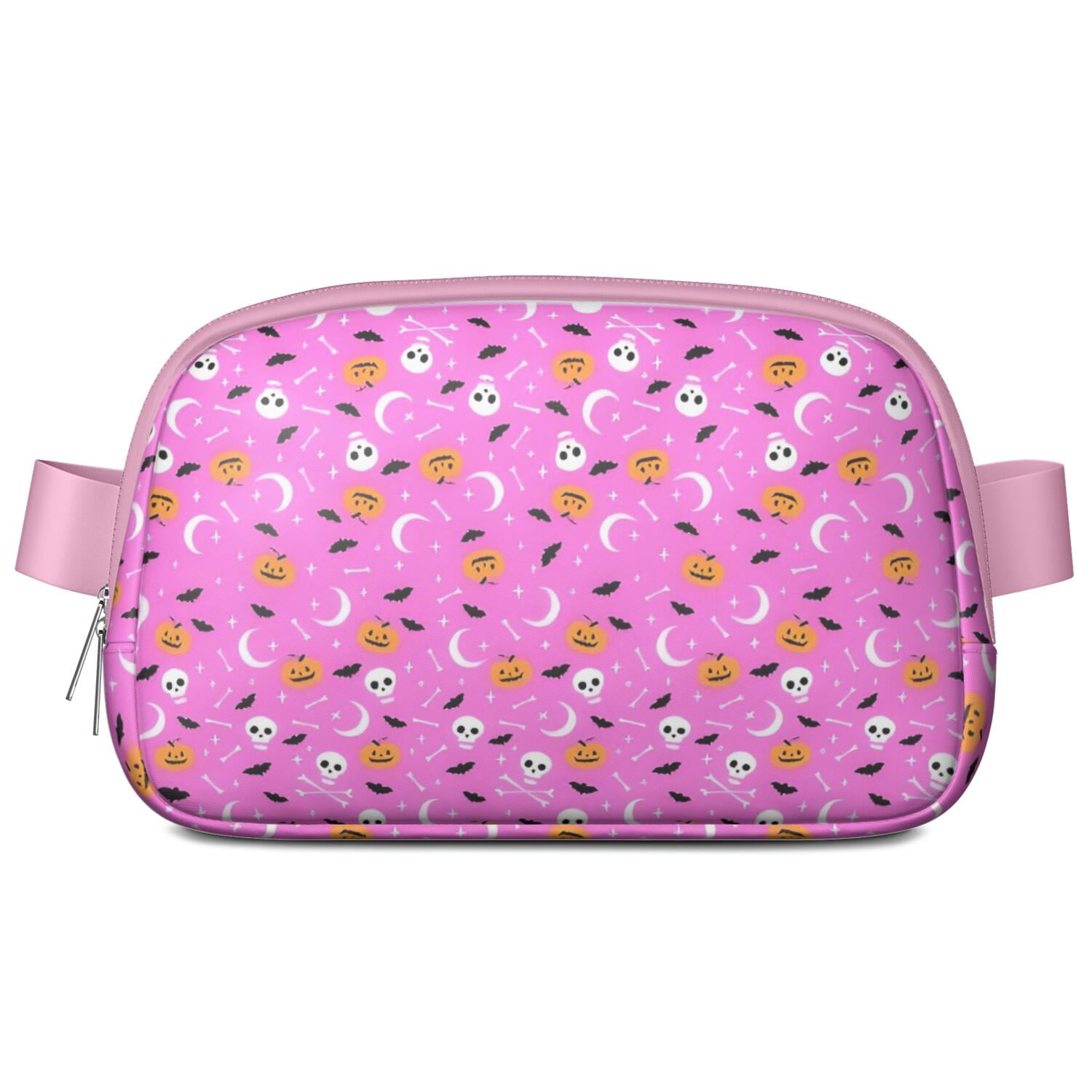 Pink Halloween Pattern Cute Fanny Packs for Women,Travel Waterproof ...