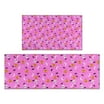 Colorful Skull Flower Pattern Kitchen Rugs Sets Of 2,Anti Fatigue ...