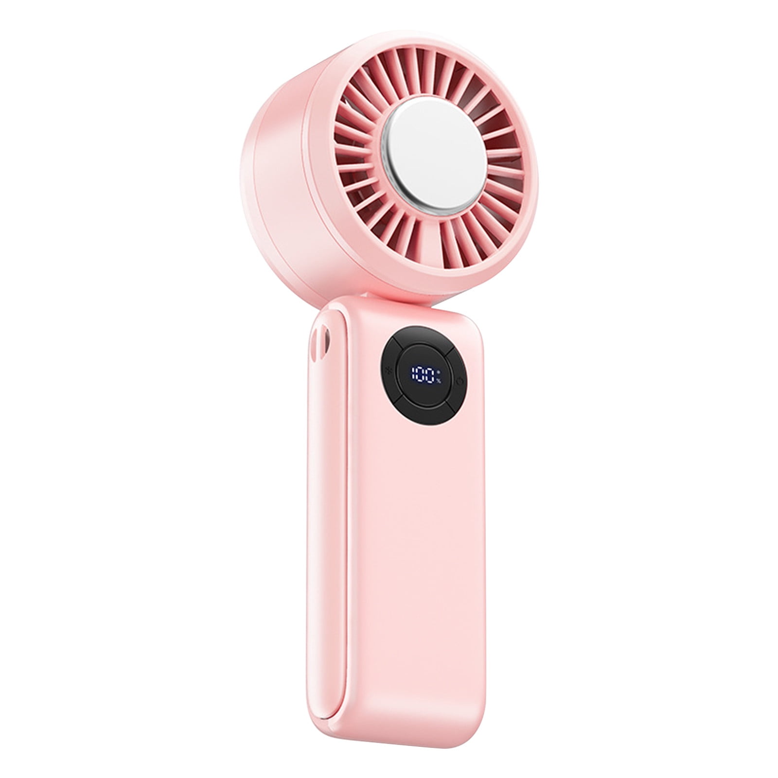 Pink Handheld Cooling Fan With Foldable Design Usb Powered And High ...