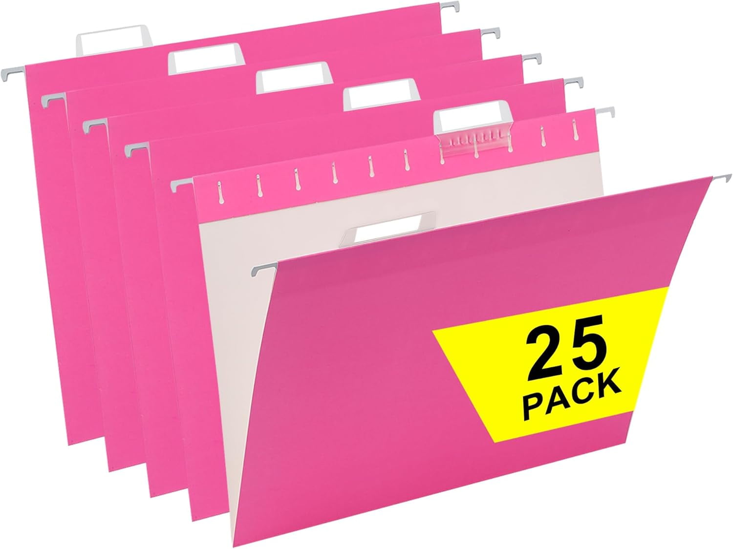 Pink Hanging File Folders,25 Packs Letter Size File Folder,Designed for ...