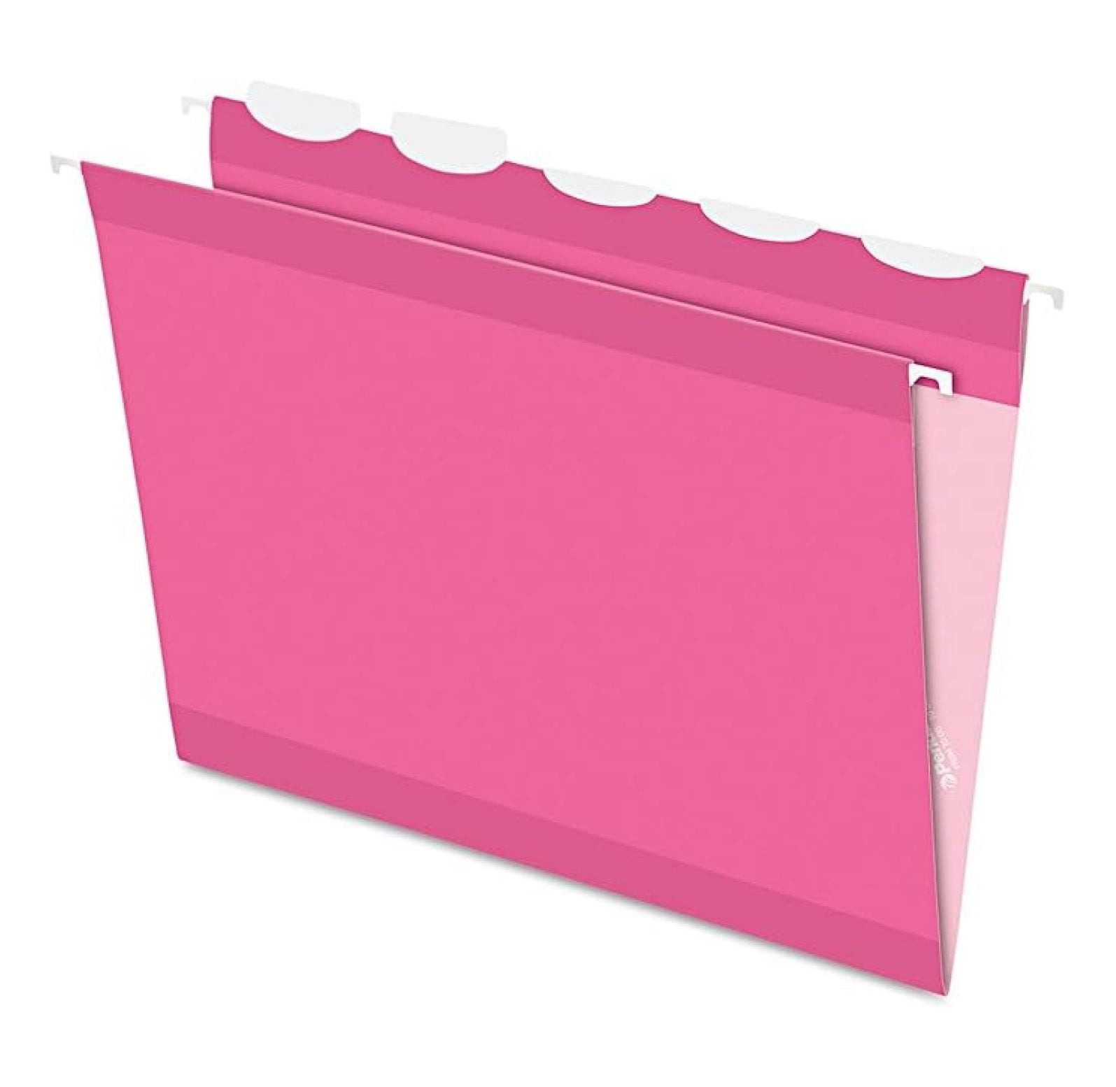 Pink Hanging File Folders Letter Size - 20 Pack with 1/5 Tabs - Ready ...