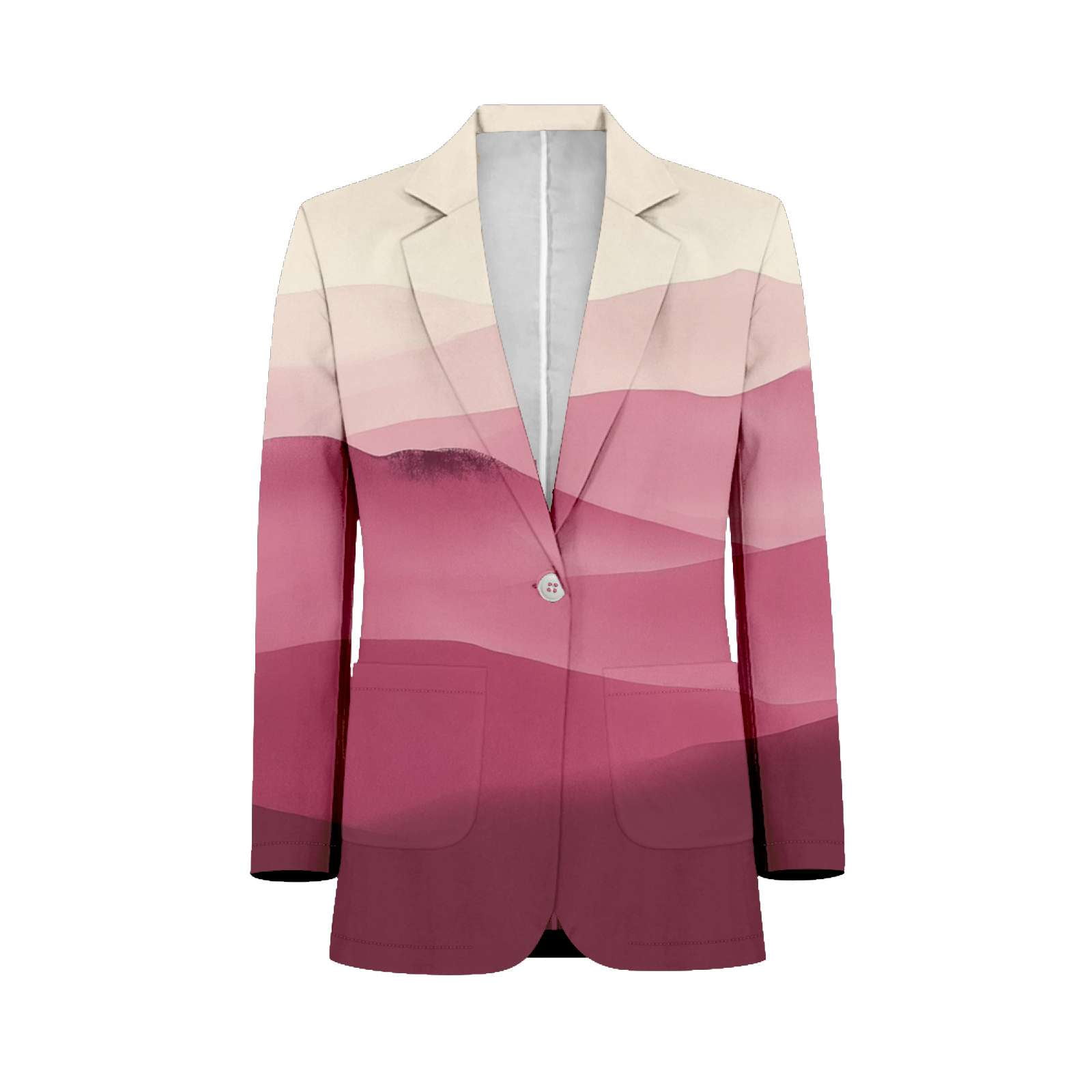 Pink Hazy Rolling Hills Mens Suits Shawl Collar Slim Fit Suit Mens ...