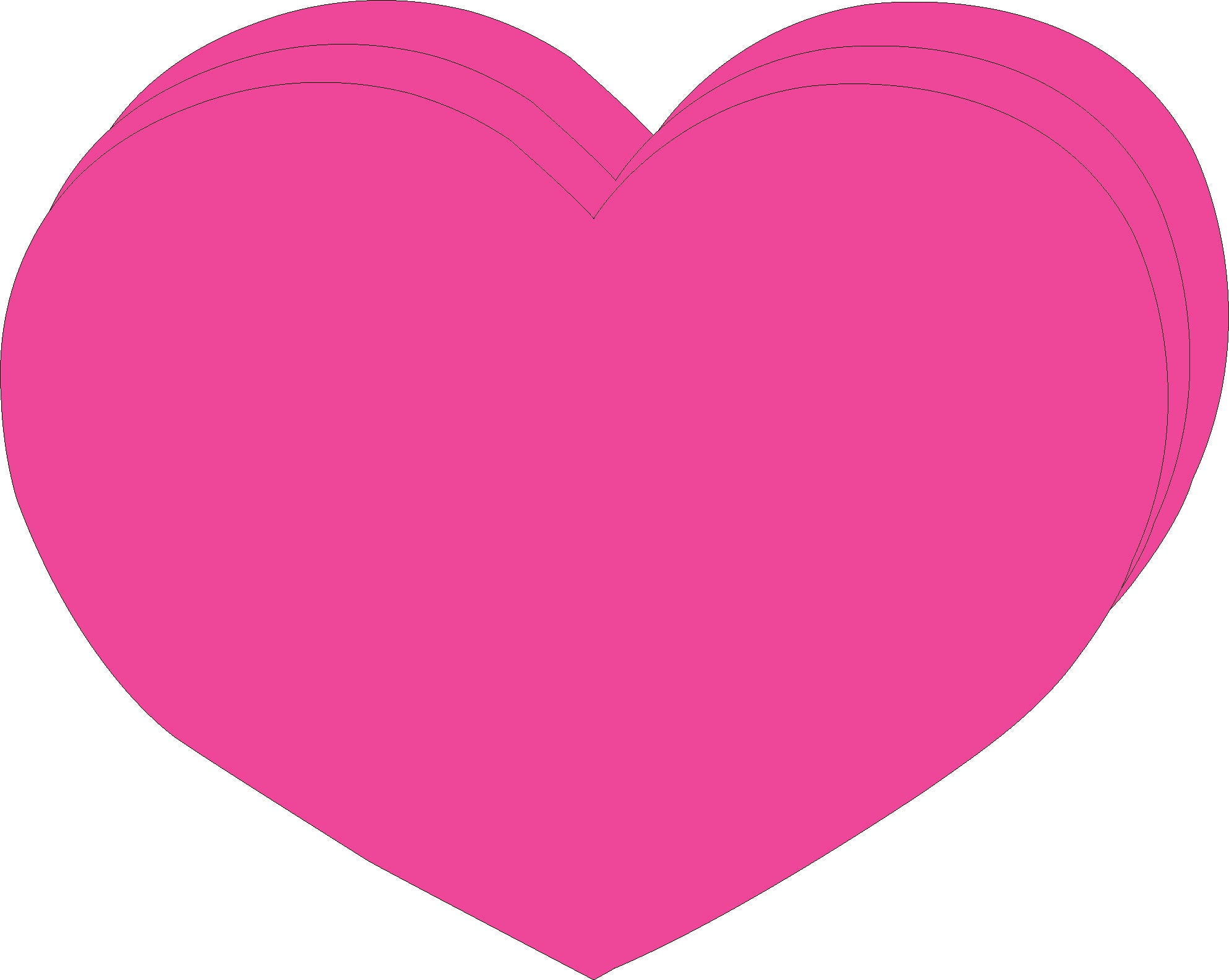 SHAPES ETC. Pink Heart Bright Neon Single Color Super Cut-Outs- 8” x 10 ...
