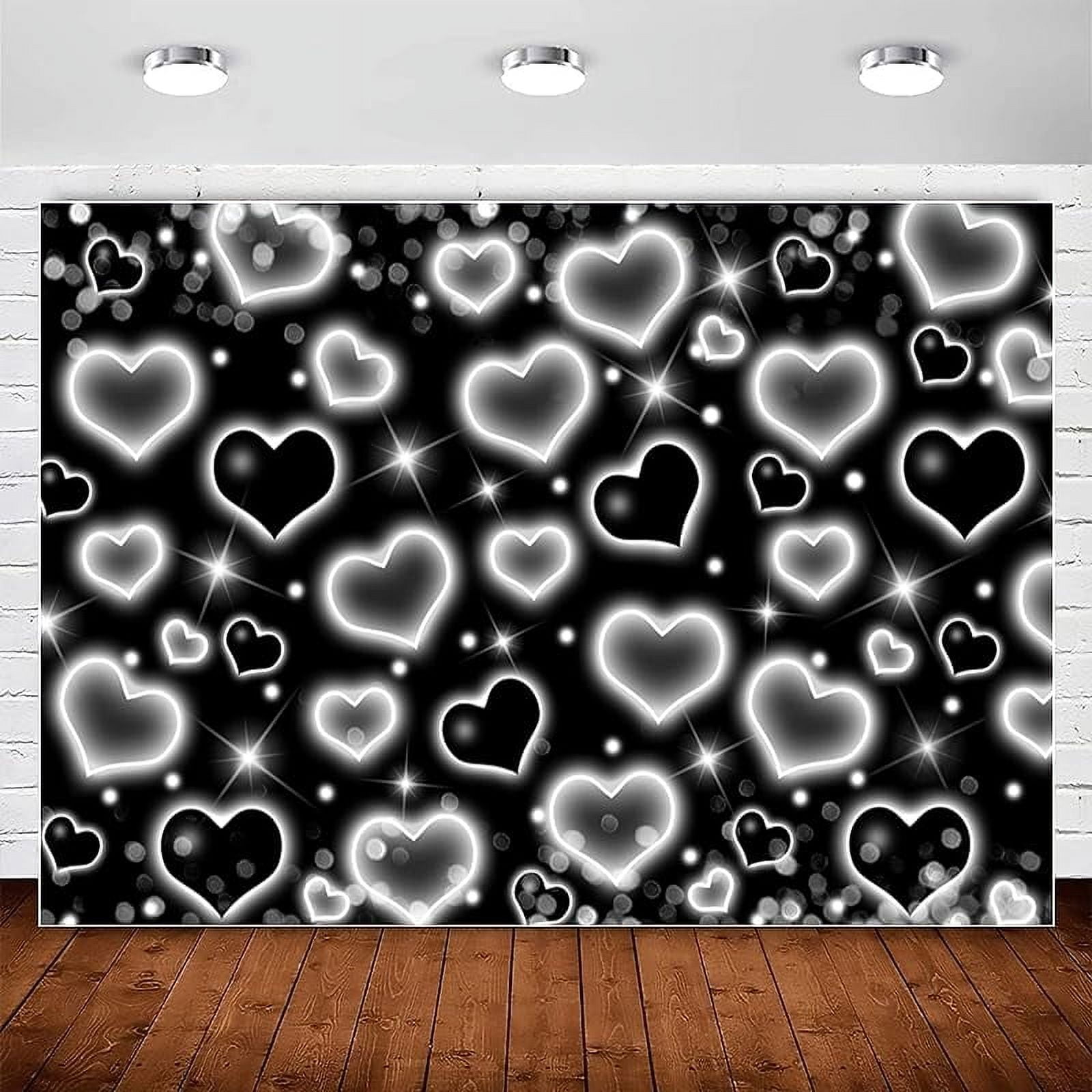 Pink Heart Early 2000s Backdrop Y2K Party Decorations,90s Old School ...
