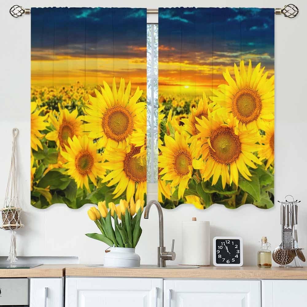 Pink Heart Falling Kitchen Curtains Flying Love Hearts Romantic ...