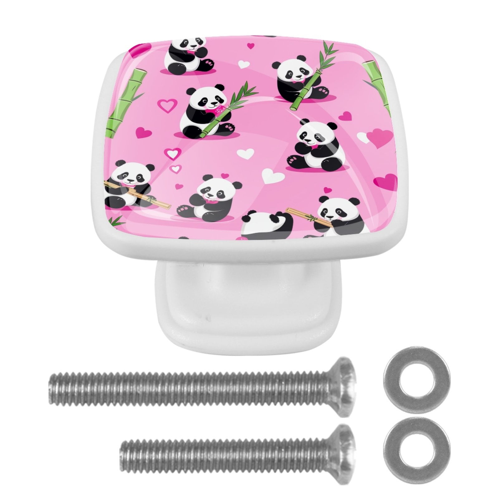 Pink Heart Panda Cabinets Door and Drawers Knobs Pulls,Furniture ...