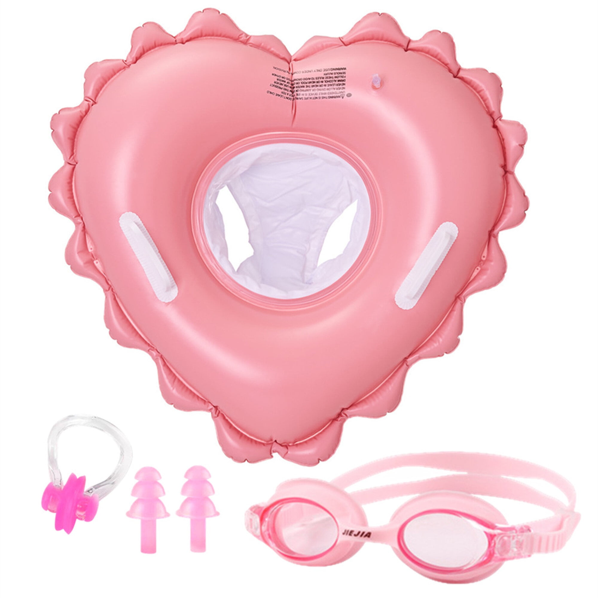 Pink Heart Pool Floats for Kids,Inflatable Swiminng Ring Pool Float ...