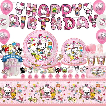 Sanrio Hello Kitty Cute Cartoon Cake Insert Kawaii Party Gathering ...
