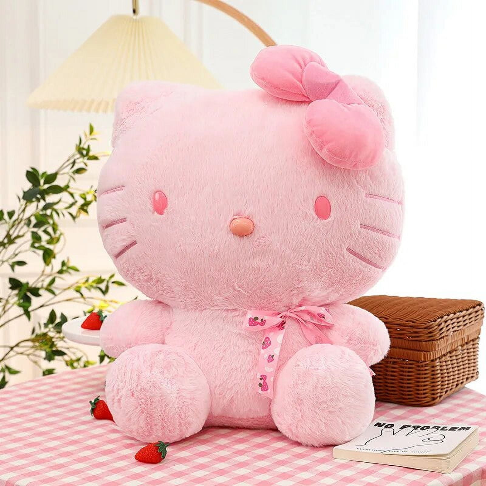 Pink Hello Kitty Doll Large Plushies Sakura Kt Cat Plush Toy Children'S ...