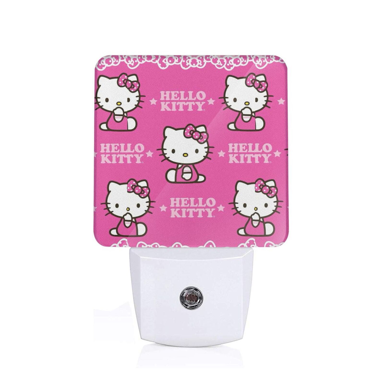 Pink Hello-Kitty Night Light,LED Night Light Plug into Wall with Dusk ...