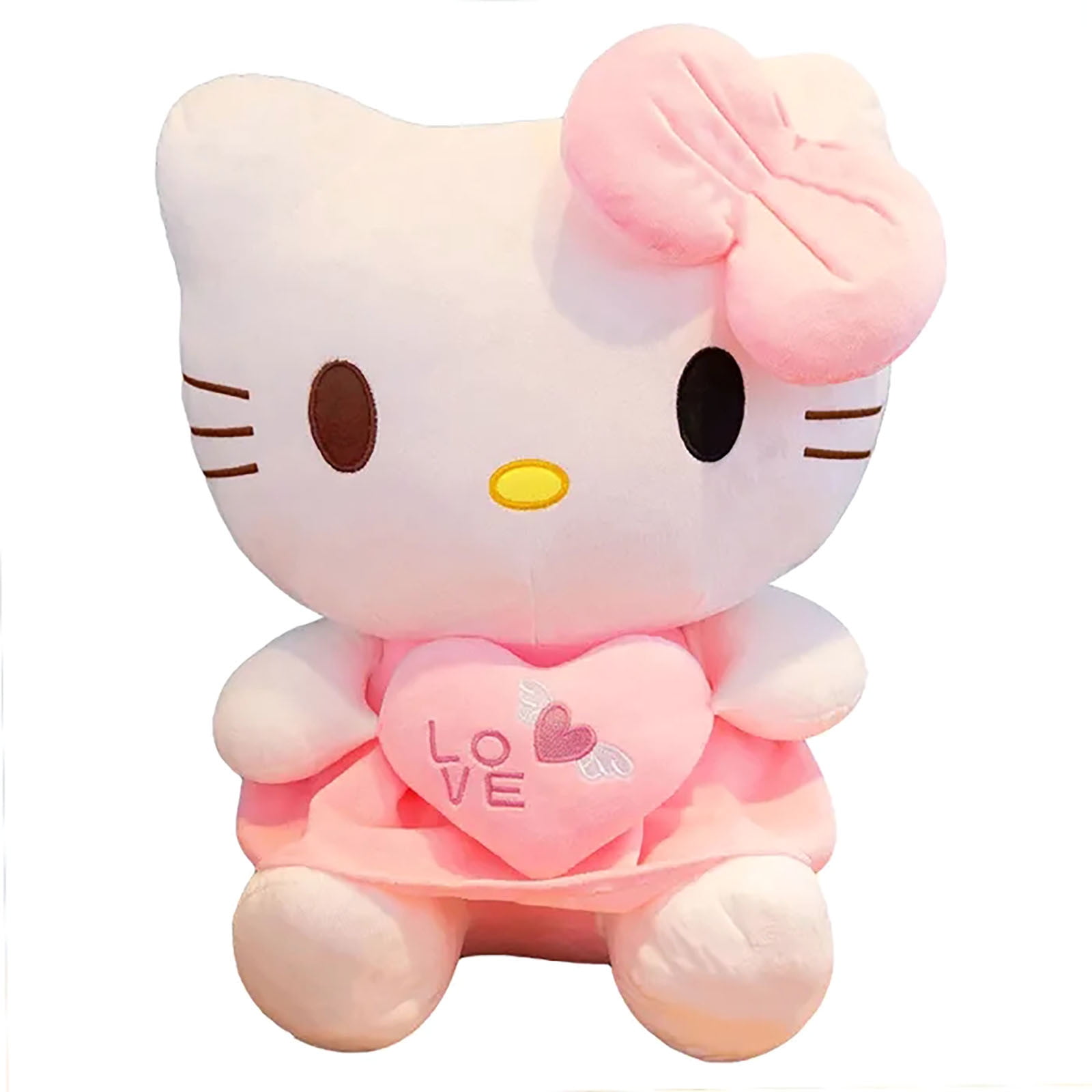 Pink Hello Kitty Stuffed Animal KT Cat Doll Plush Toy Cute Cartoon ...