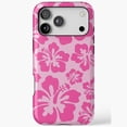 Pink Hibiscus Tropical Flower ifor iPhone Case 11 through 17 Pro Max ...