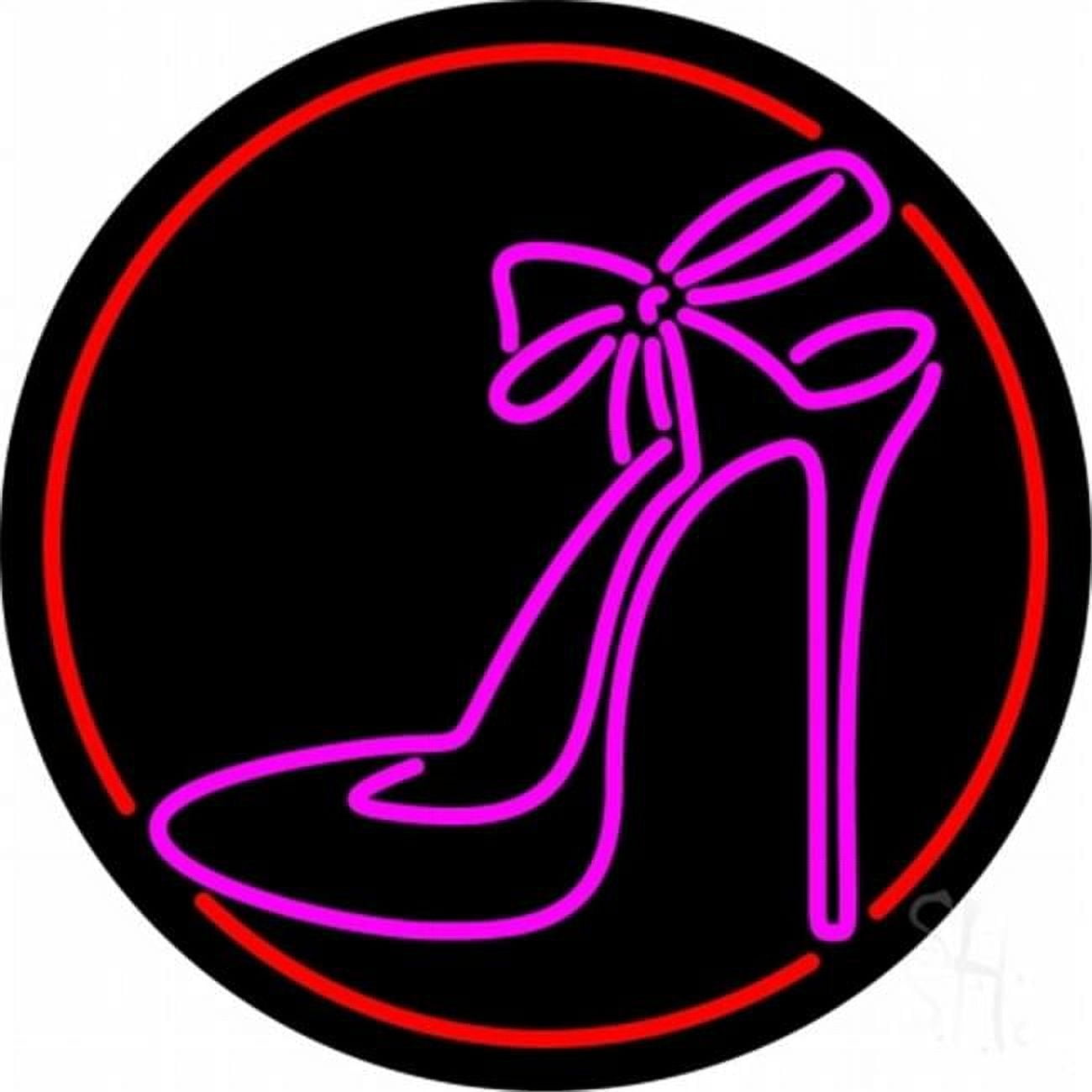 Pink High Heels with Ribbon Neon Sign, 26 x 3 x 26 in. - Walmart.com